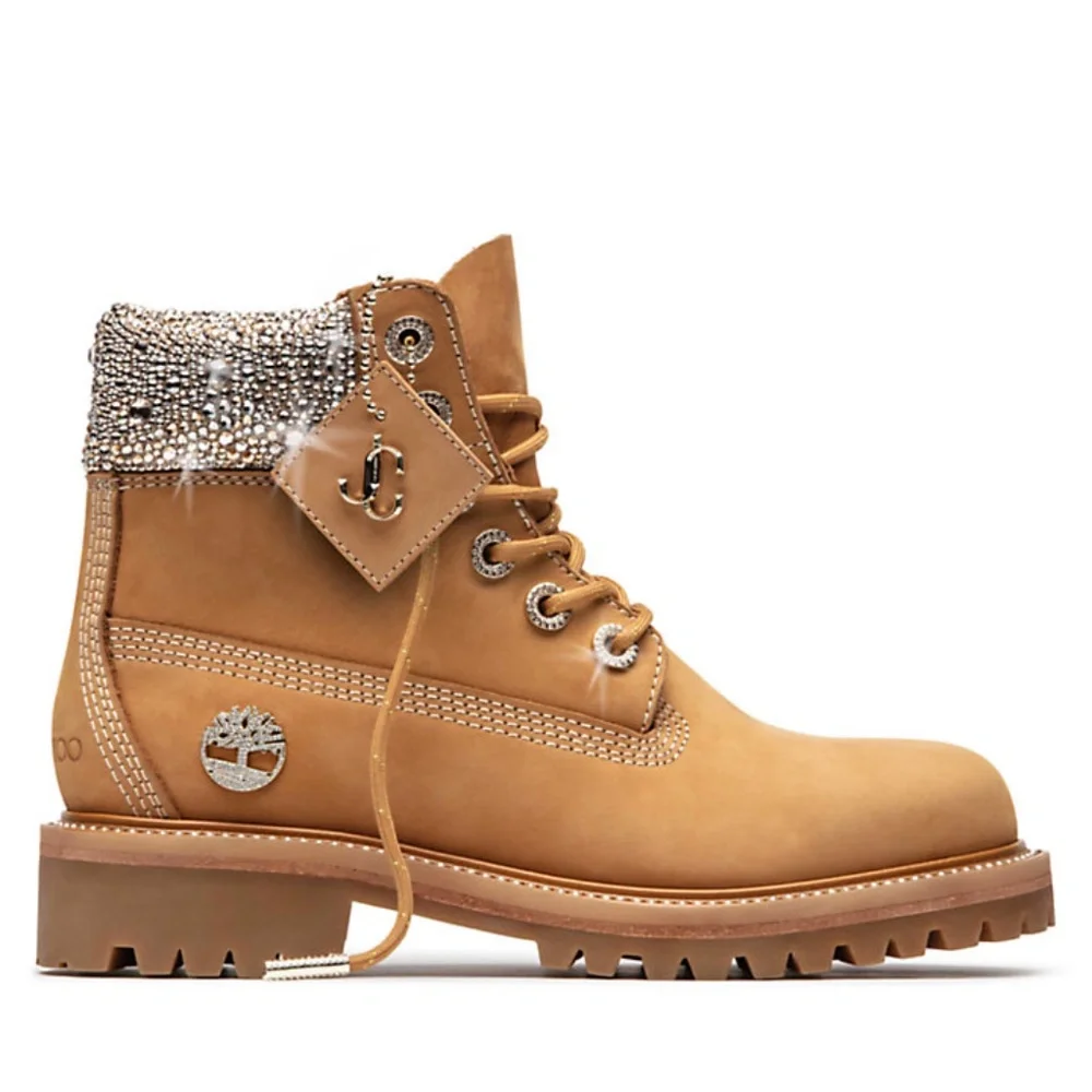 Jimmy Choo Timberland Crystal Boots
